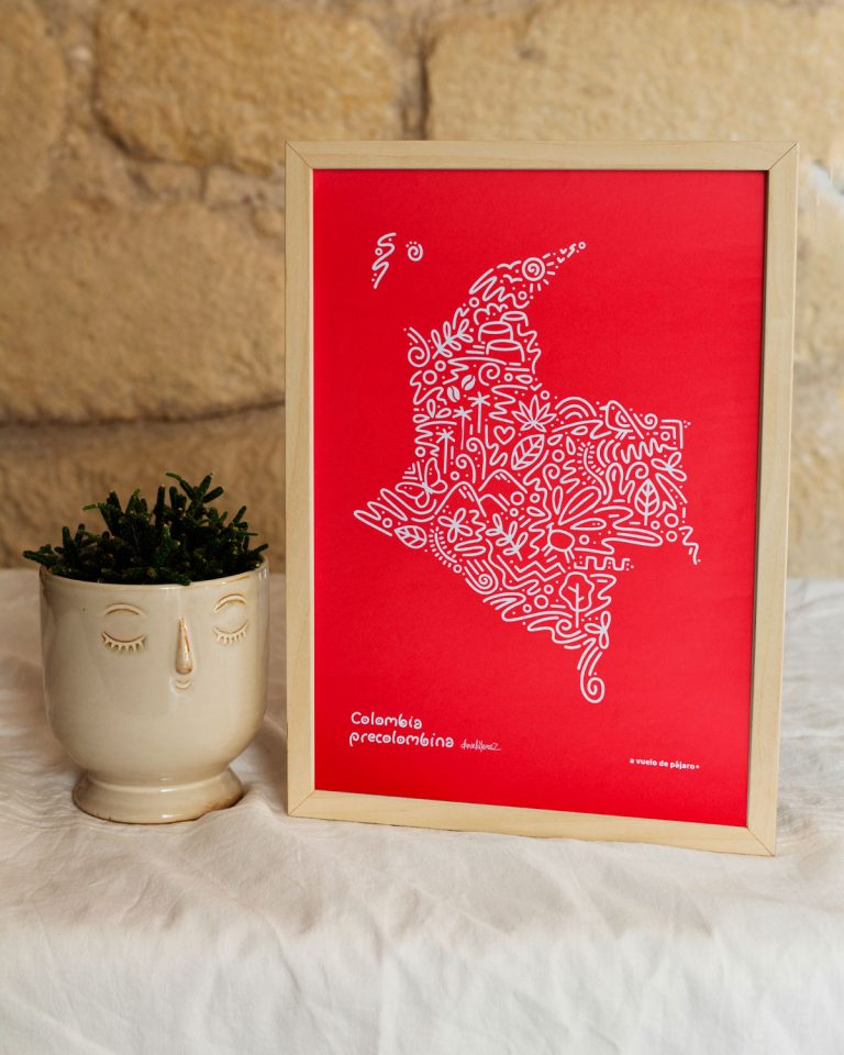 Mapa de Colombia precolombina – A vuelo de pajaro Mapa de Colombia precolombina – A vuelo de pajaro